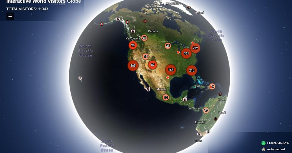 AutoRolls — Globe Visual Visitors Counter